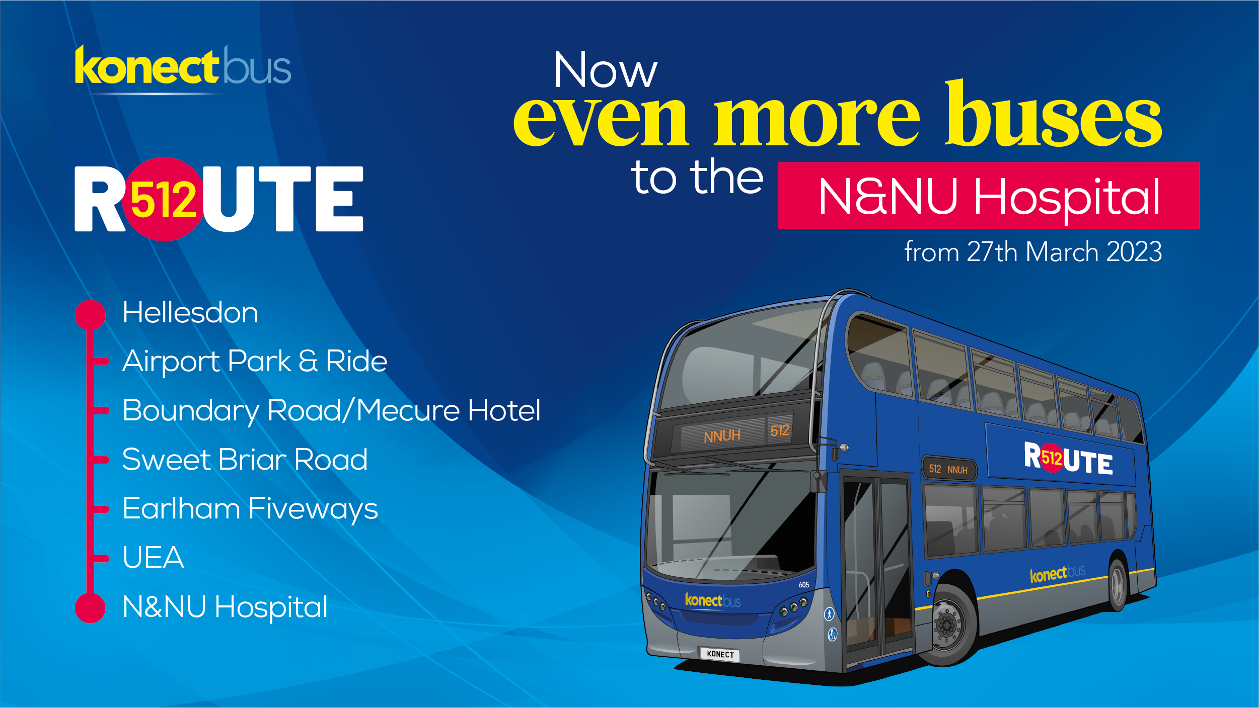 Route 512 -more buses for NHS staff - konectbus